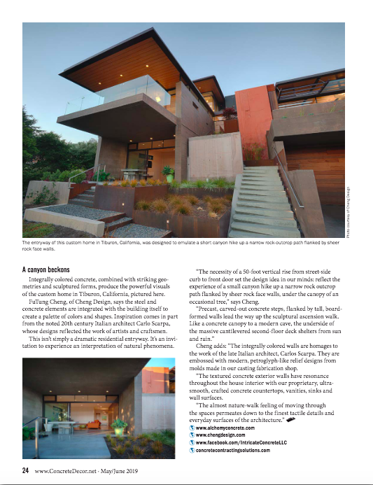 CONCRETE DECOR - CHENG Design | sustainable, emotional, timeless design